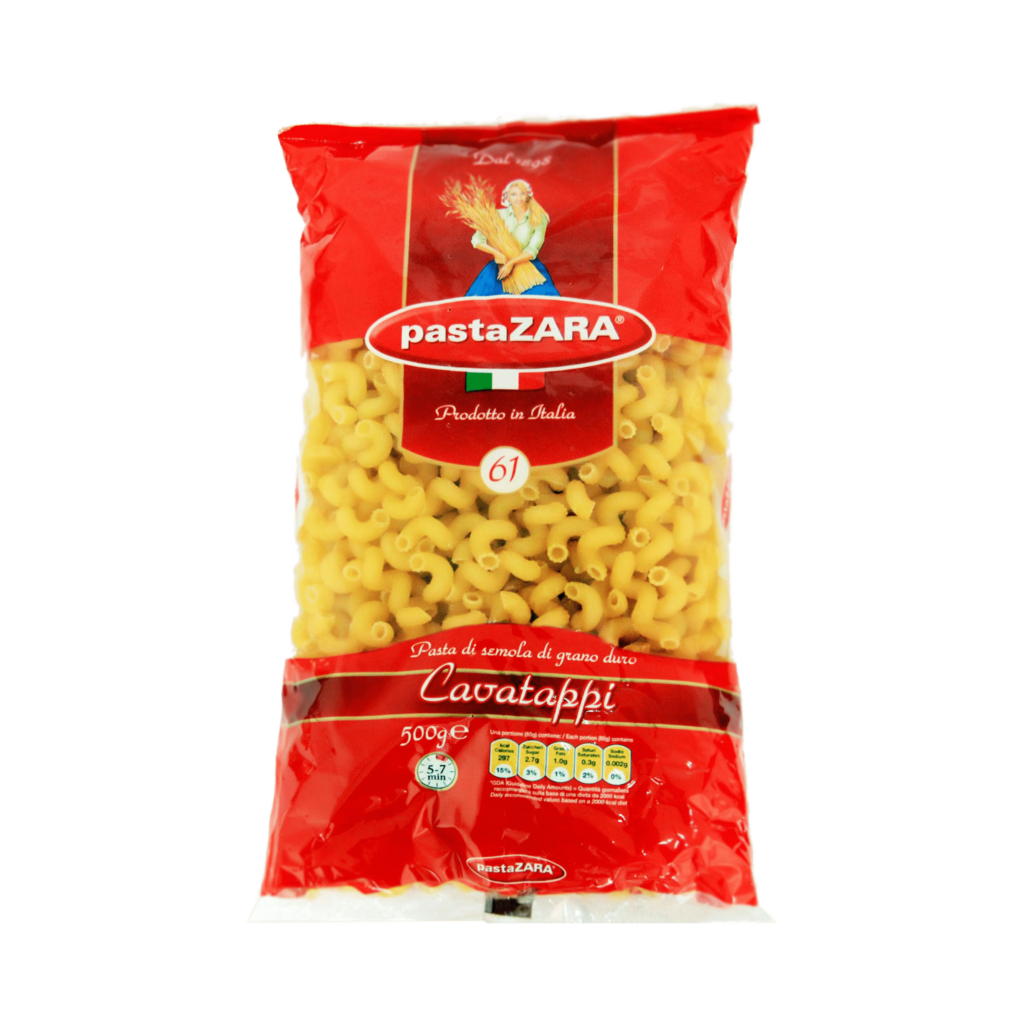 PASTA ZARA Cavatappi No:61 Pasta 500g – Go Marked